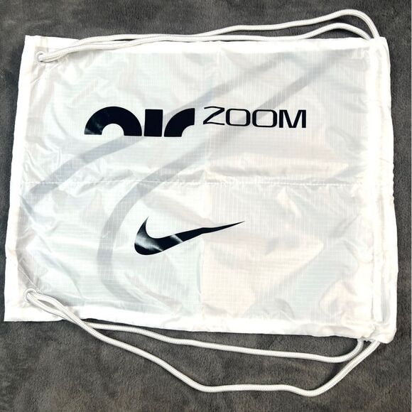 Nike | Bags | Nike Air Zoom Logo Bag Backpackwhite Black Nylon Track ...